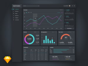 Data Visualization UI Kit - Free Sketch Resource | Sketch Elements