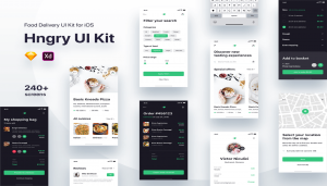 Food Delivery UI Kit Demo - Free Sketch Resource | Sketch Elements