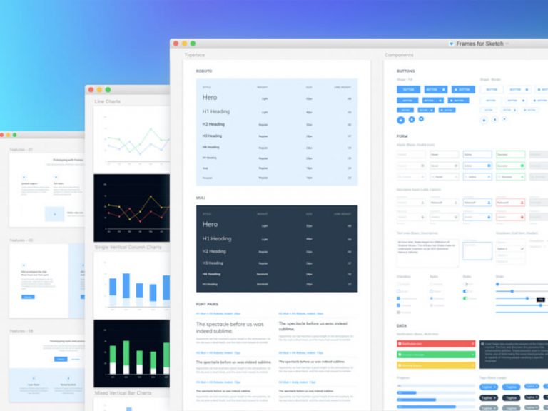 Frames UI Kit Sample - Free Sketch Resource | Sketch Elements