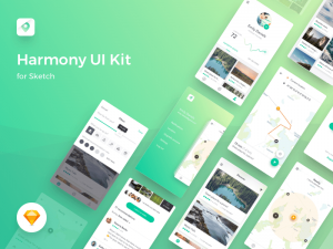 Harmony UI Kit - Free Sketch Resource | Sketch Elements