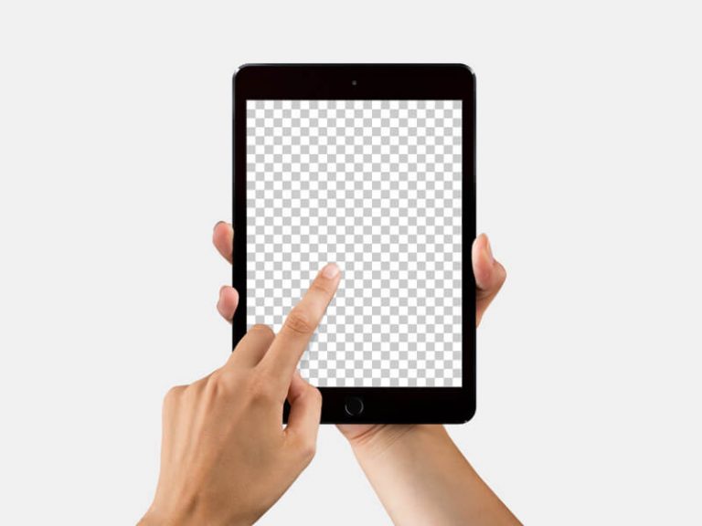 iPad Mini in Hand Mockup - Free Sketch Resource | Sketch Elements