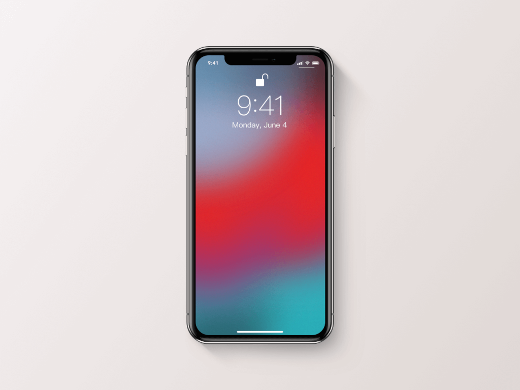 iPhone X Font View Realistic Mockup - Free Sketch Resource | Sketch ...