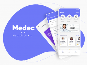 Medec Health App UI Kit - Free Sketch Resource | Sketch Elements
