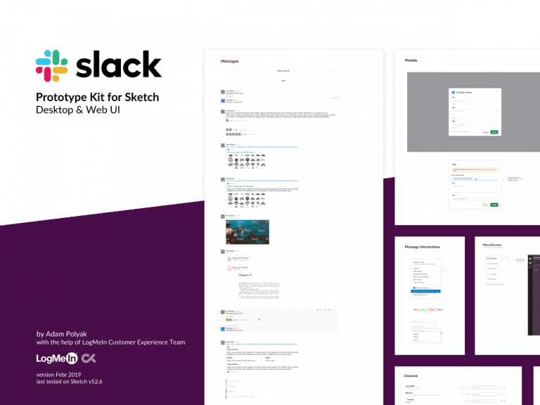 Slack Prototype Kit - Free Sketch Resource | Sketch Elements