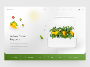 Smart Garden Web Template - Free Sketch Resource | Sketch Elements