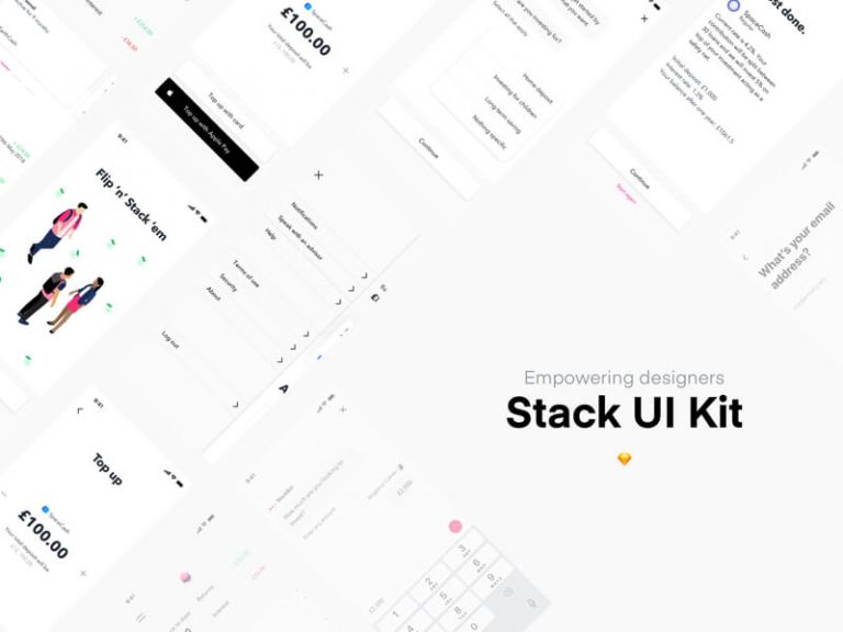 Stack UI Kit - Free Sketch Resource | Sketch Elements