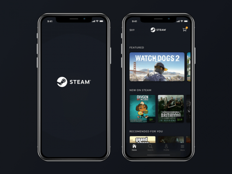 Steam App Redesign - Free Sketch Resource | Sketch Elements