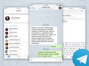 Telegram iOS UI Kit - Free Sketch Resource | Sketch Elements