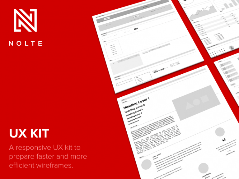 UX Kit by Nolte - Free Sketch Resource | Sketch Elements
