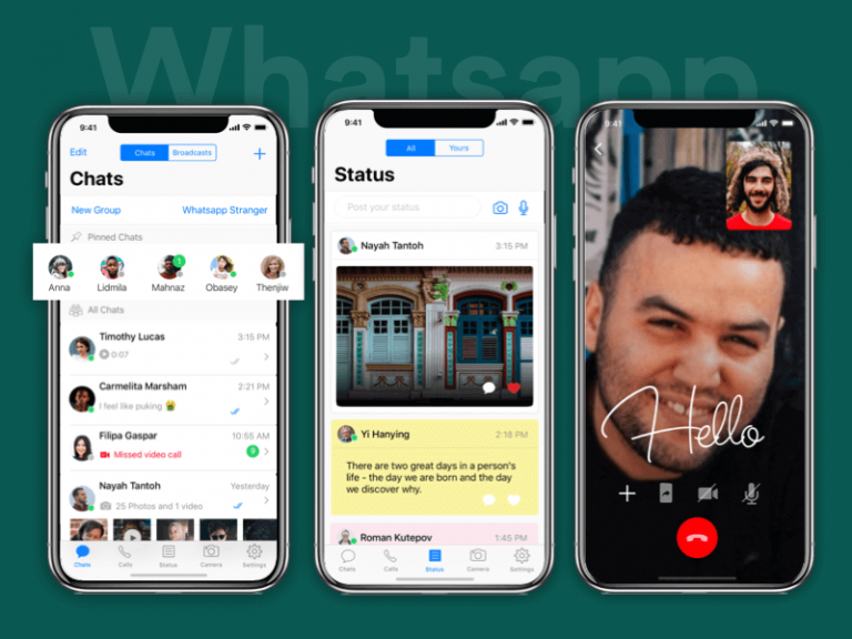 WhatsApp Redesign - Free Sketch Resource | Sketch Elements