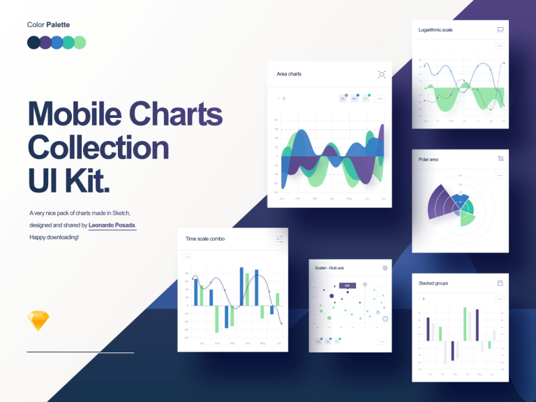 6 Sample Mobile Charts - Free Sketch Resource | Sketch Elements