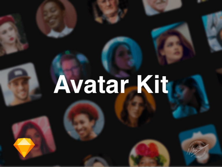 Avatar Kit - Free Sketch Resource | Sketch Elements