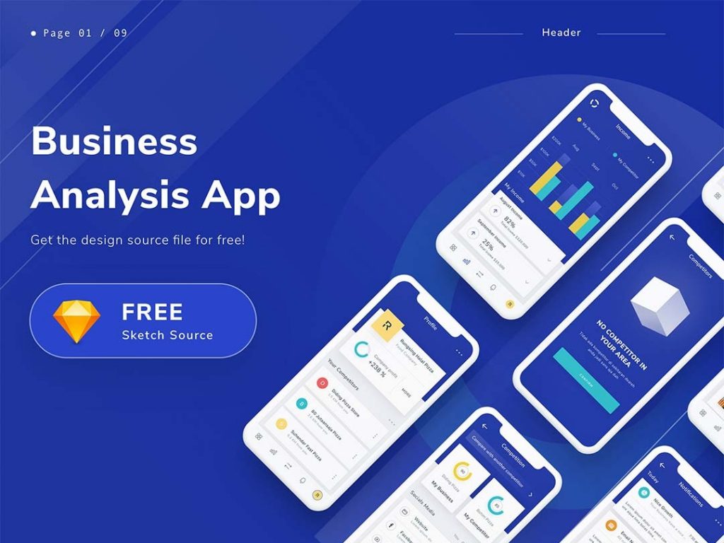 Business Analysis App - Free Sketch Resource | Sketch Elements