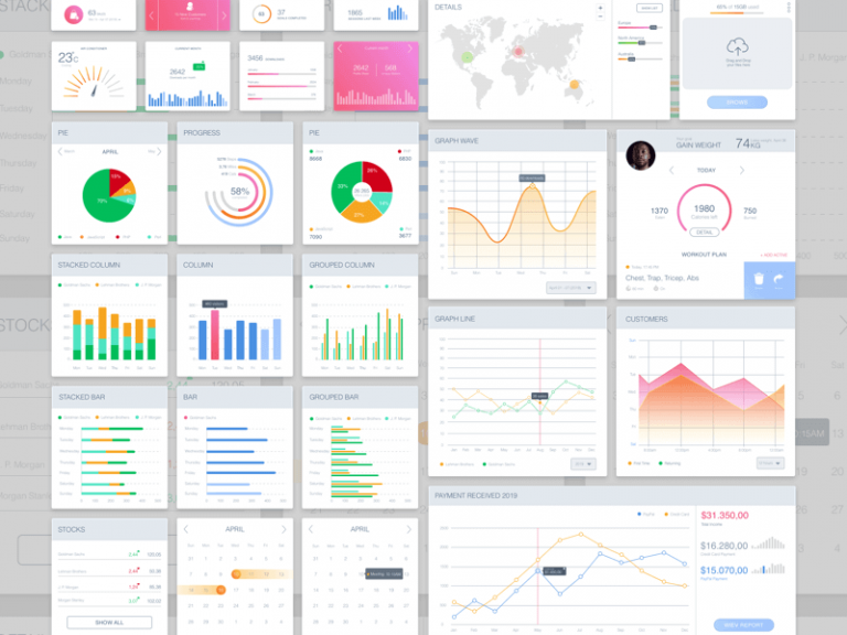 Charts and Diagrams Kit - Free Sketch Resource | Sketch Elements