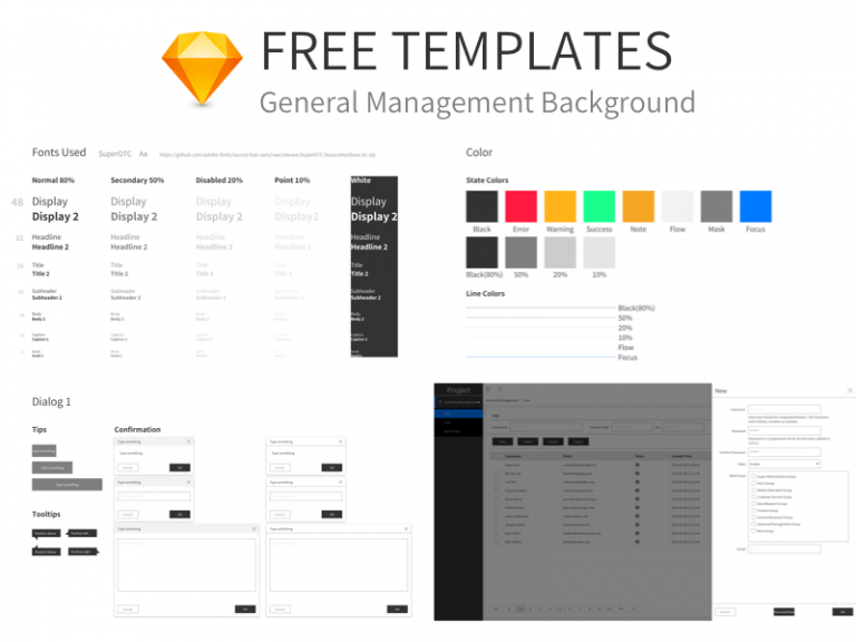 General Management Templates - Free Sketch Resource | Sketch Elements