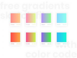 Gradients Color Code - Free Sketch Resource | Sketch Elements