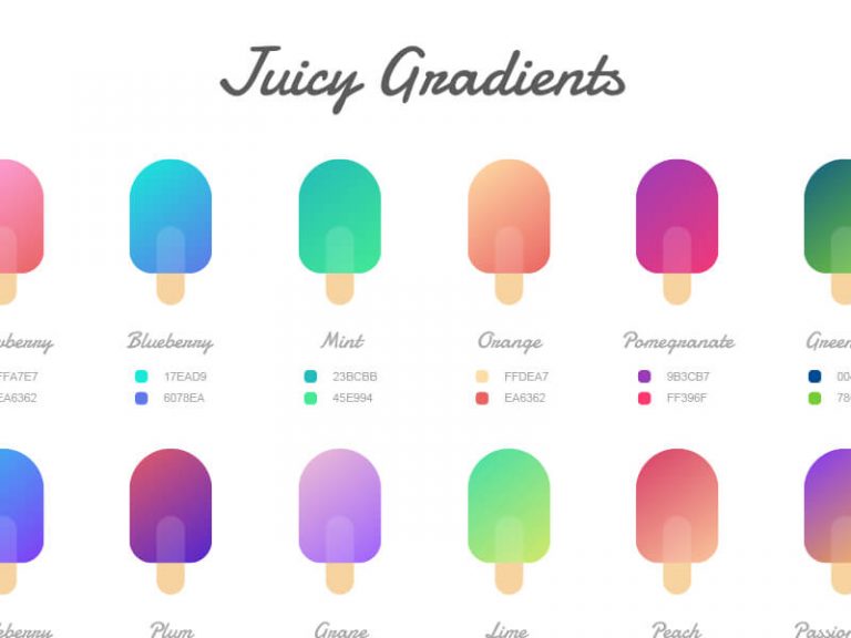 Juicy Gradients - Free Sketch Resource | Sketch Elements