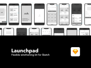 Launchpad Wireframing Kit - Free Sketch Resource | Sketch Elements