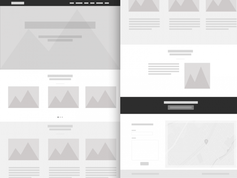 Simple Web Wireframe - Free Sketch Resource | Sketch Elements