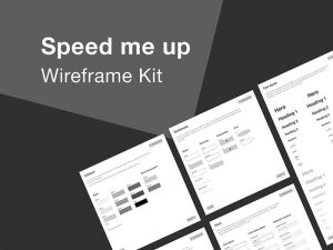 Speed Me Up Wireframe Kit - Free Sketch Resource | Sketch Elements