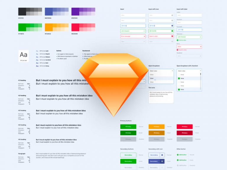Styleguide - Free Sketch Resource | Sketch Elements