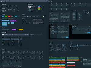 VMWare Clarity Dark UI Kit - Free Sketch Resource | Sketch Elements