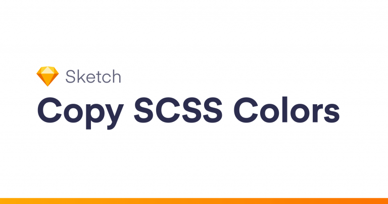 Copy SCSS Colors Sketch Plugin | Sketch Elements