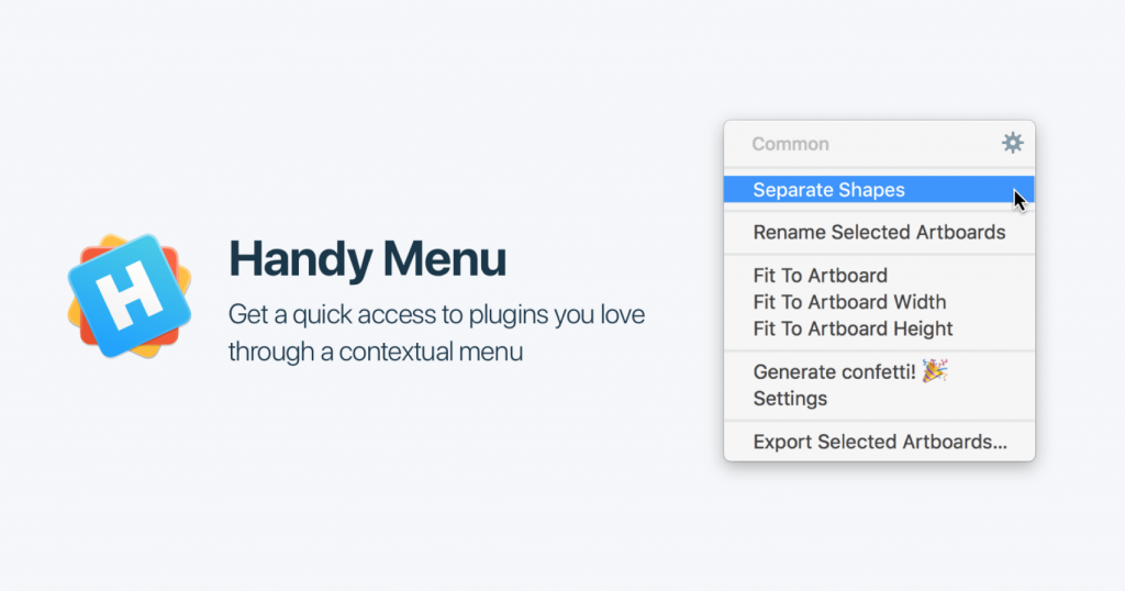 Handy Menu Sketch Plugin | Sketch Elements