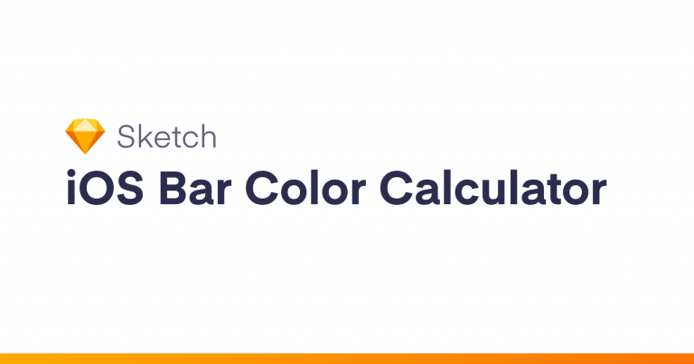 Sketch iOS Bar Color Calculator Plugin | Sketch Elements
