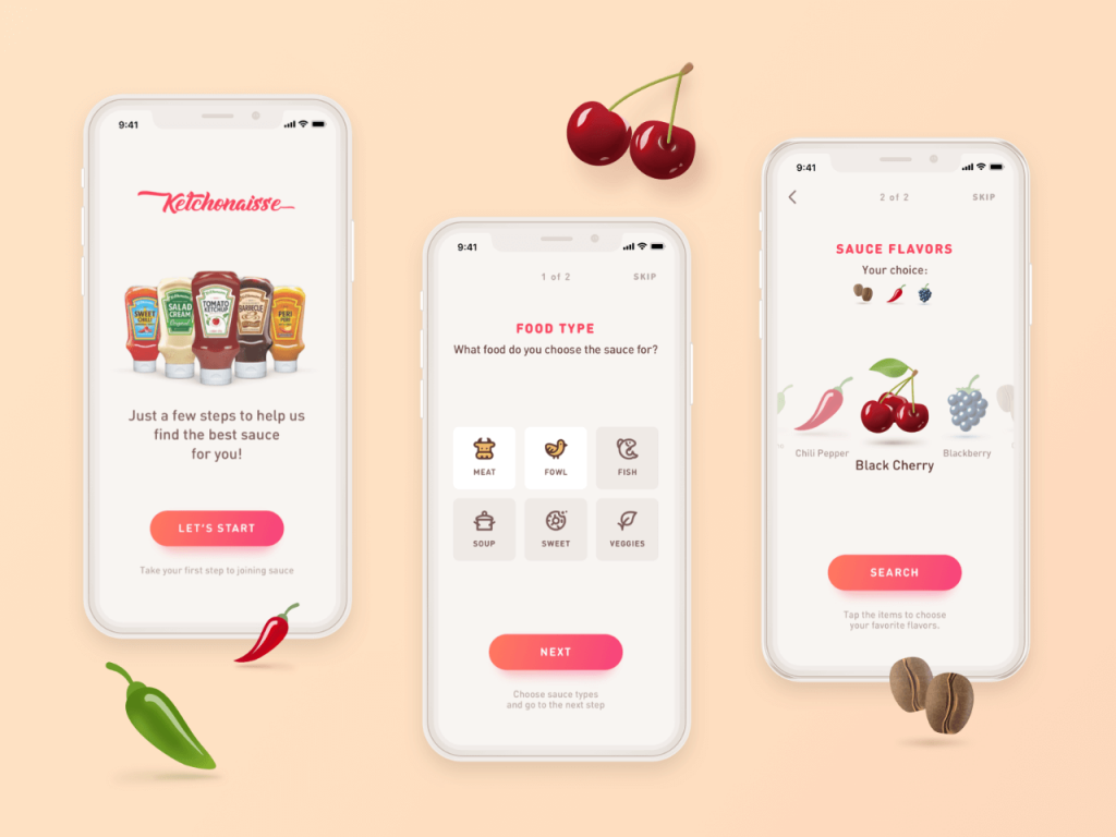 Sauce Store App Concept - Free Sketch Resource | Sketch Elements