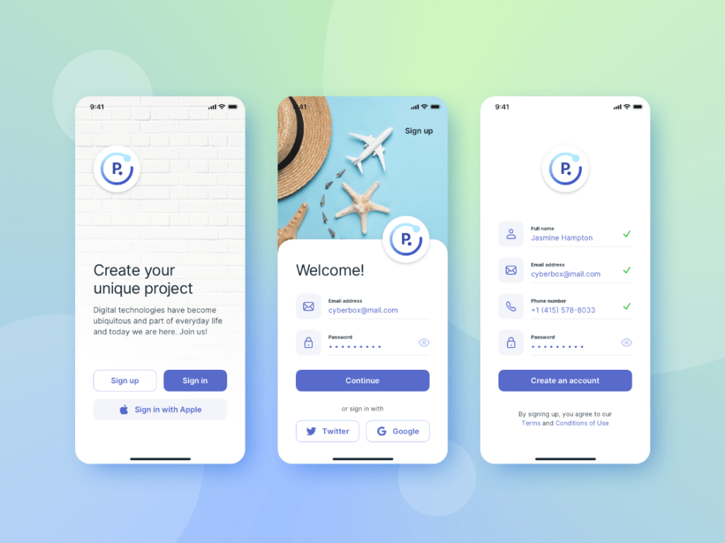 Registration App - Free Sketch Resource | Sketch Elements