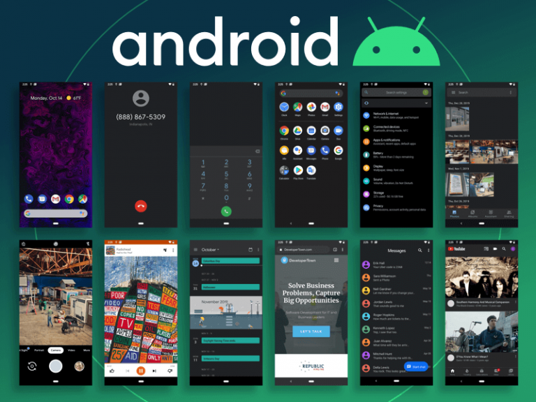 Android 10 UI Kit - Free Sketch Resource | Sketch Elements