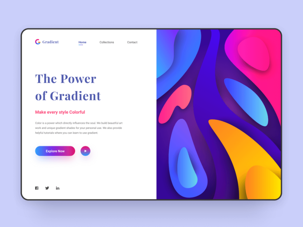 Gradient Web Concept - Free Sketch Resource | Sketch Elements