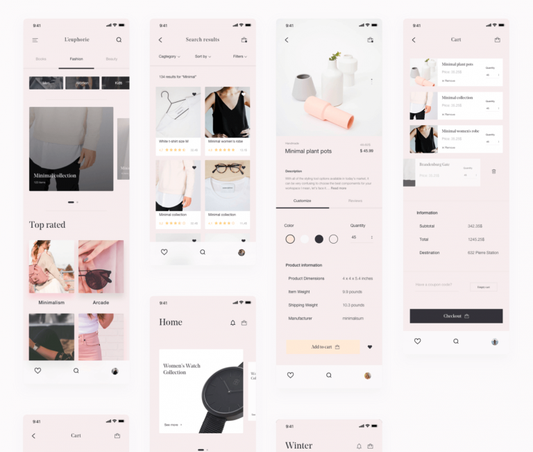 15 eCommerce Wireframe Views - Free Sketch Resource | Sketch Elements