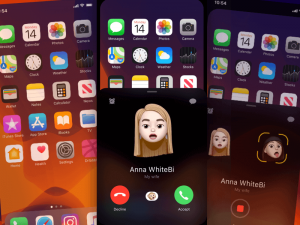 New Animoji Call Screen - Free Sketch Resource | Sketch Elements