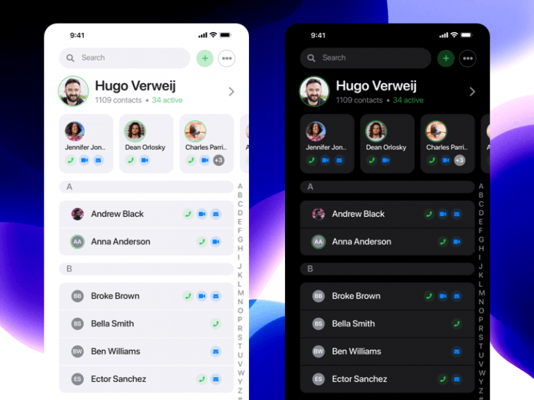 iOS Contacts App - Free Sketch Resource | Sketch Elements