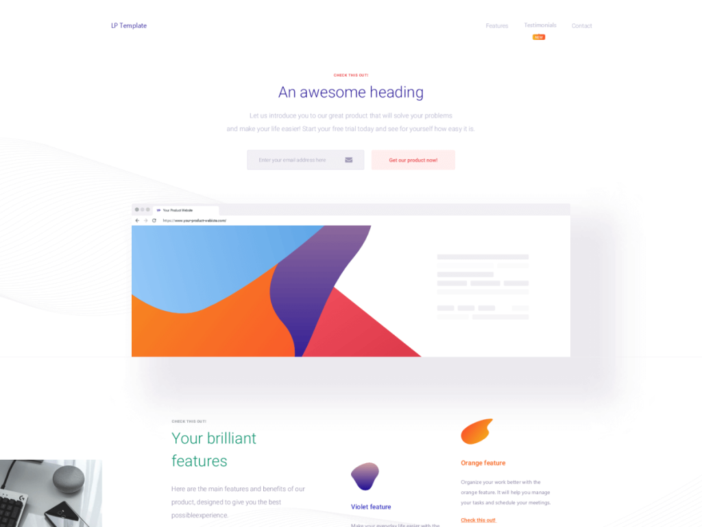 All Purpose Landing Page - Free Sketch Resource | Sketch Elements