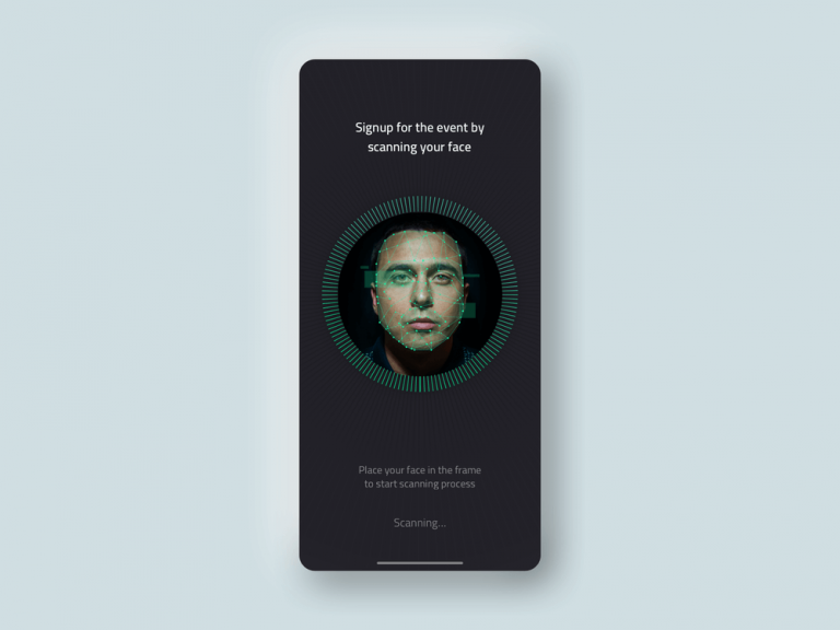 Face Detection Scan App - Free Sketch Resource | Sketch Elements