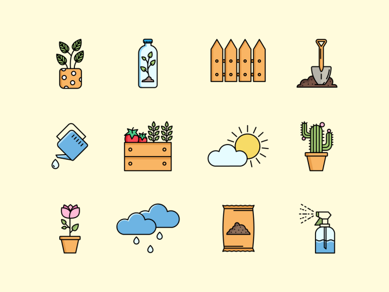 Gardening Icon Set - Free Sketch Resource | Sketch Elements