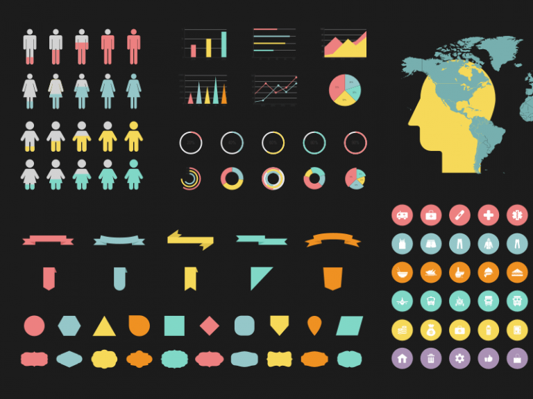 Infographic Elements - Free Sketch Resource | Sketch Elements