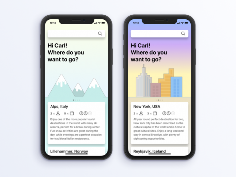 Travel Guide App Free Sketch Resource Sketch Elements