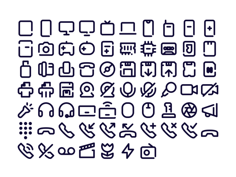 Device icons (67) - Free Sketch Resource | Sketch Elements