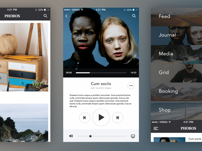 Photography UI Kit - Free Sketch Resource | Sketch Elements