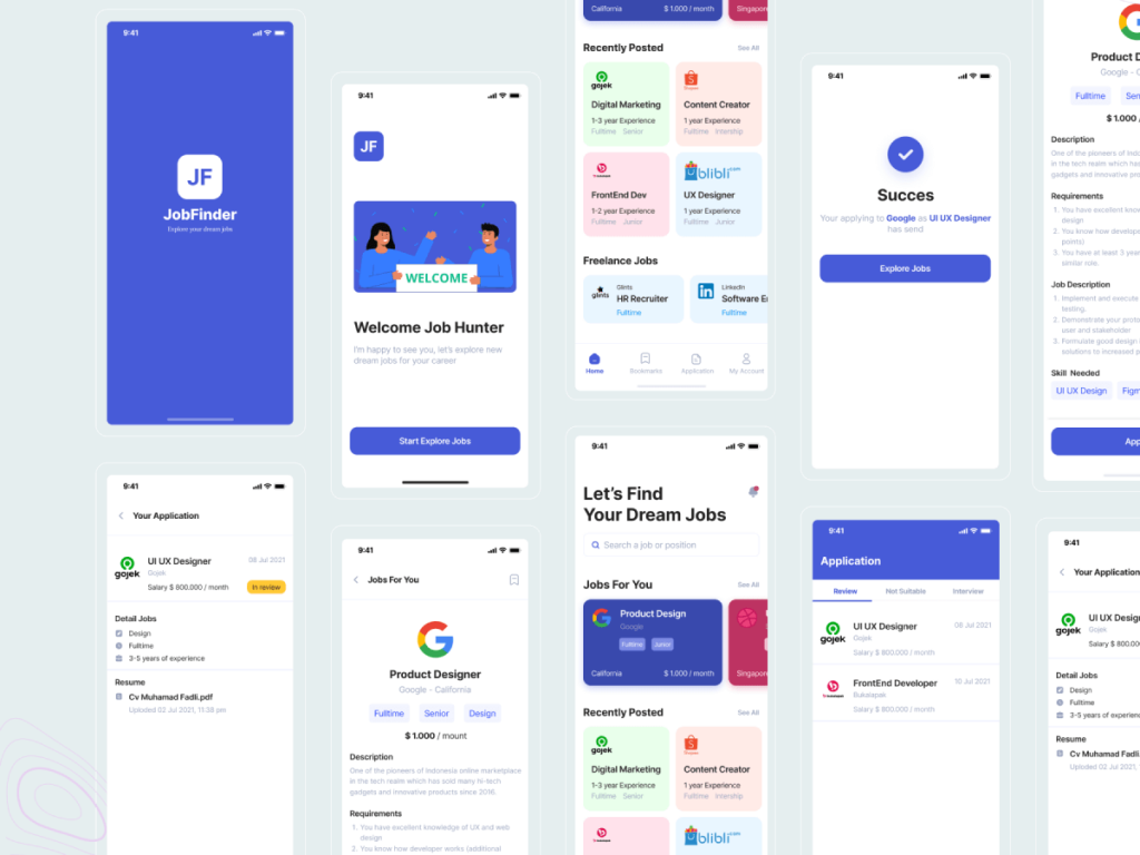 Job Finder App UI Kit - Free Sketch Resource | Sketch Elements Job Finder App UI Kit - Free Sketch Resource | Sketch Elements