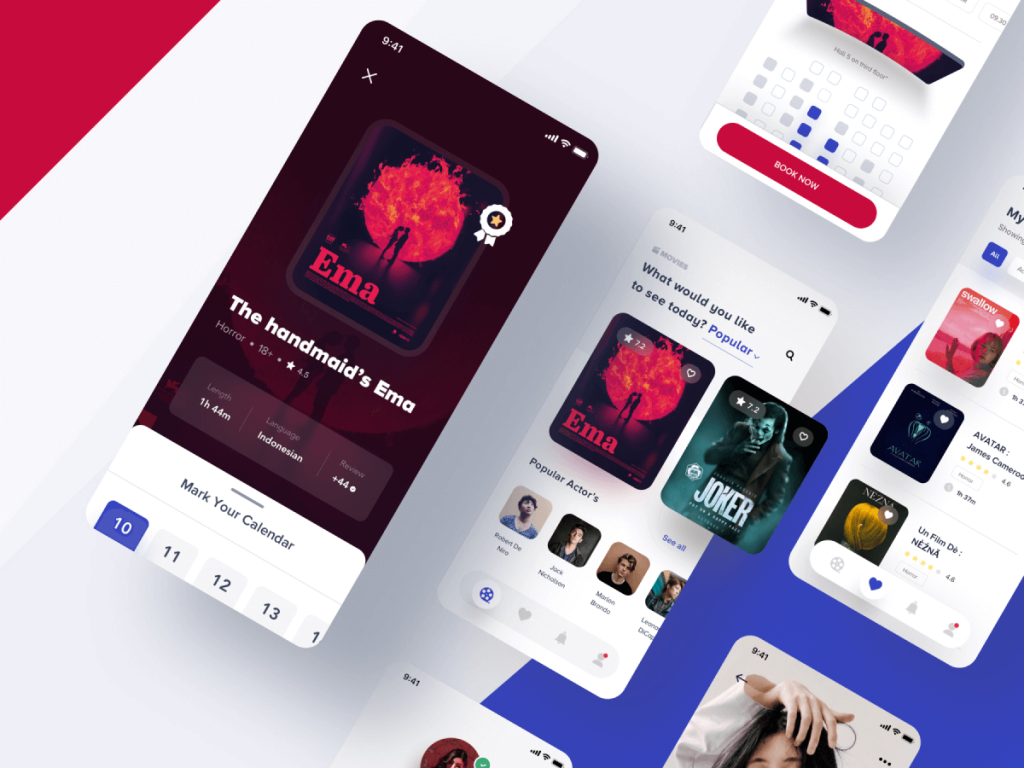 Movies App UI Kit - Free Sketch Resource | Sketch Elements