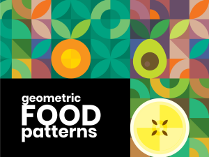 Geometric Food Patterns - Free Sketch Resource | Sketch Elements